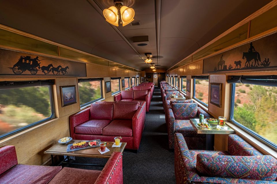 Ride In A First-Class Train Car On Verde Canyon Railroad In Arizona
